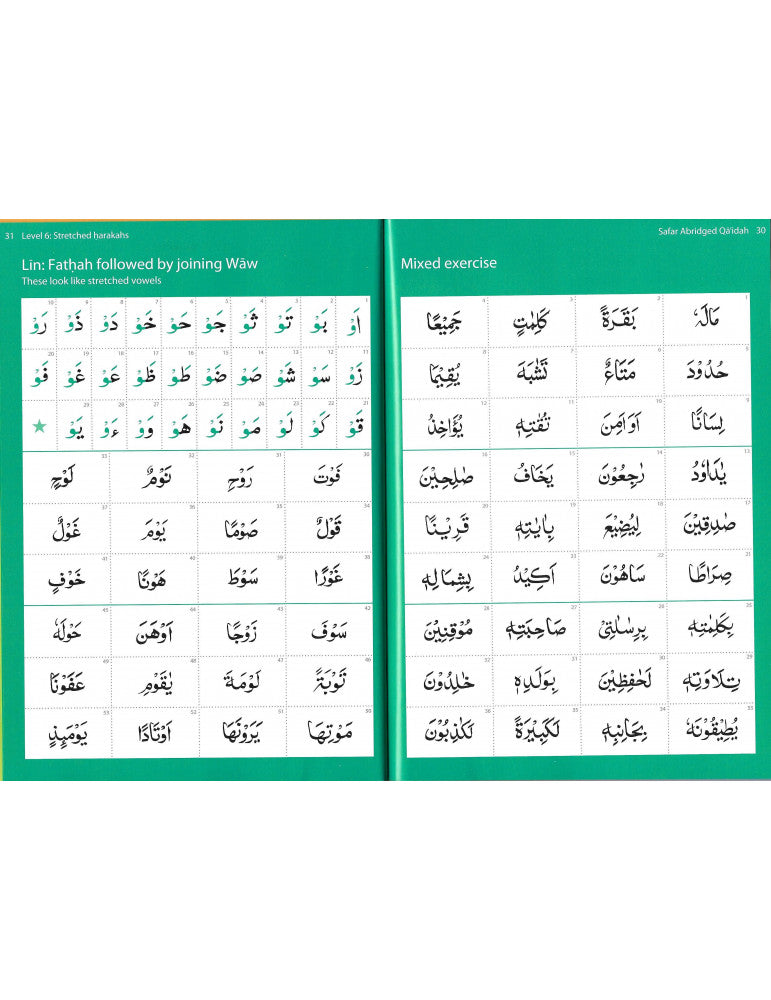 Safar Abridged Qa'idah – khadijahislamicstore